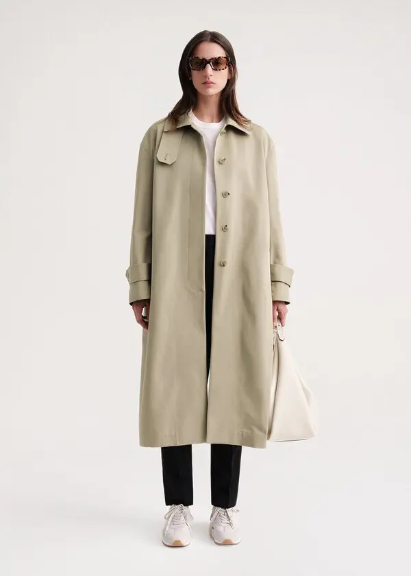 TOTEME Gabardine car coat トレンチコート Toteme - Oversized gabardine car coat Toteme